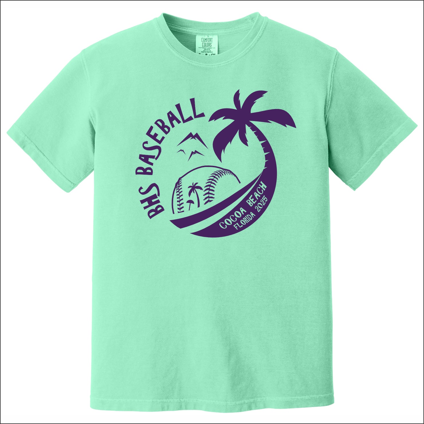 BHS Baseball Pigment Dye T-shirt – Select Spiritwear